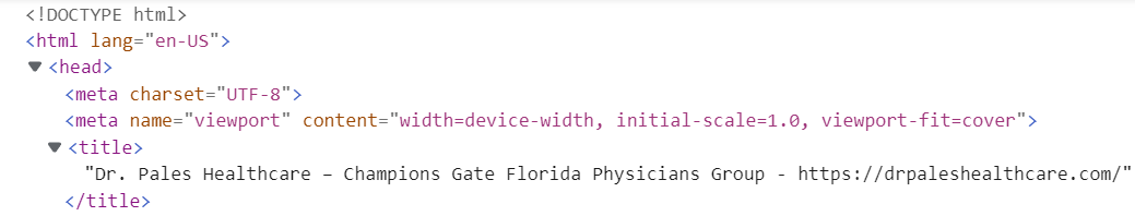 Where's the doctor at Dr. Pales Healthcare?